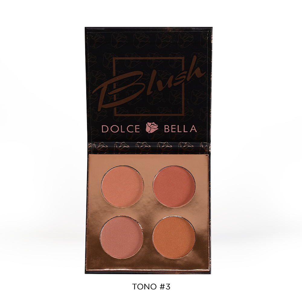Set Rubores x4 Colores Tono #1 - DOLCE BELLA