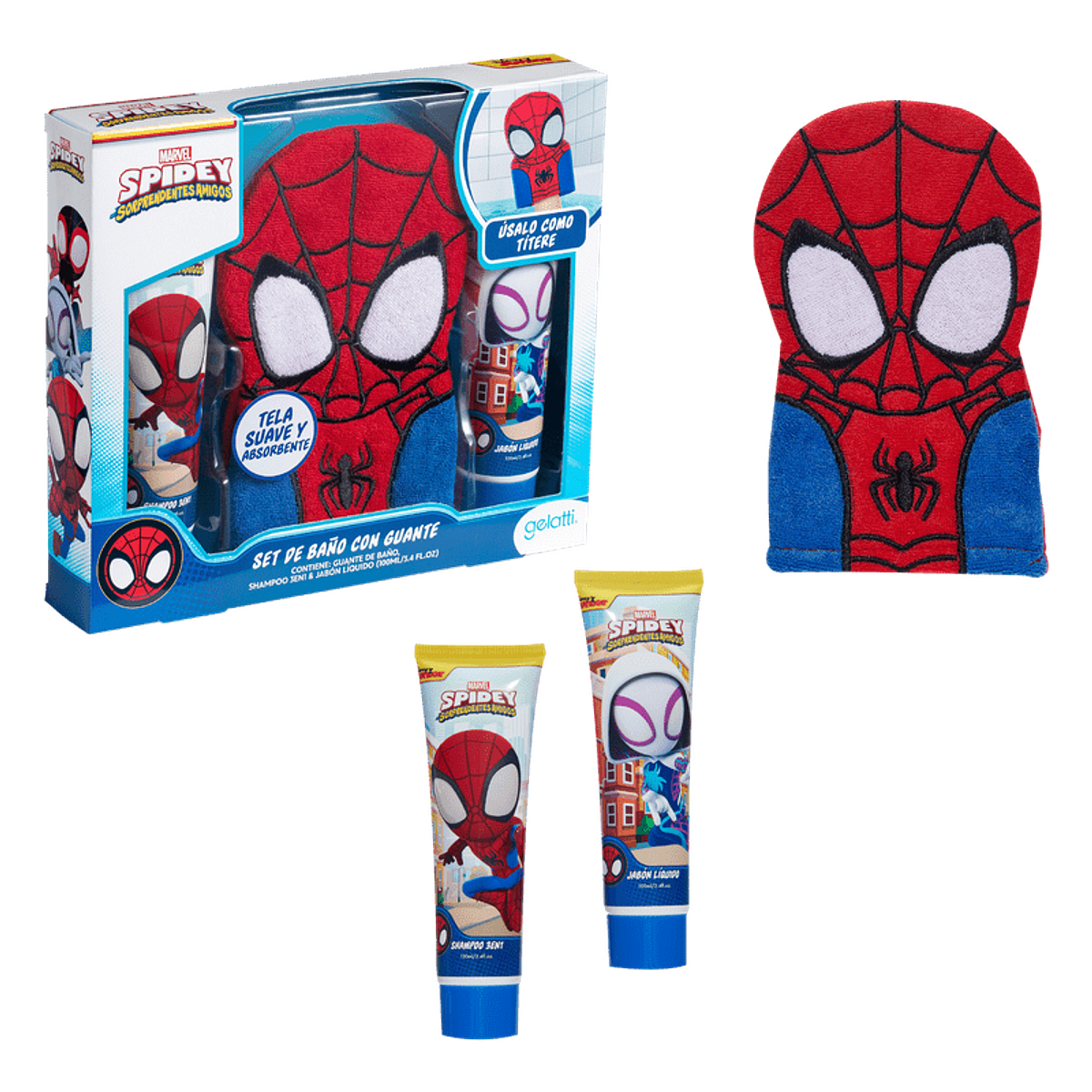 Set de Baño Avengers Spider Man- Shampoo + Jabón Spider Man
