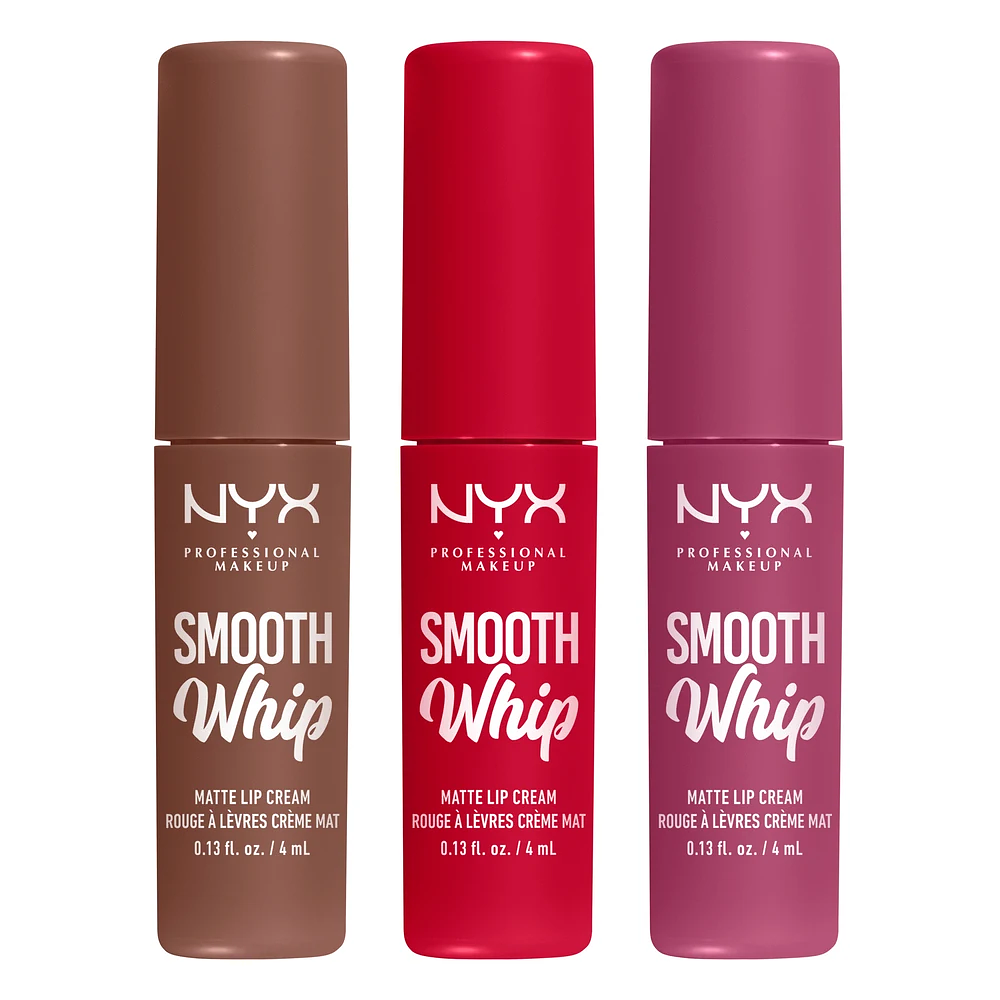 Set x3 Labiales Matte Smooth Whip Lip Cream Holiday Edition