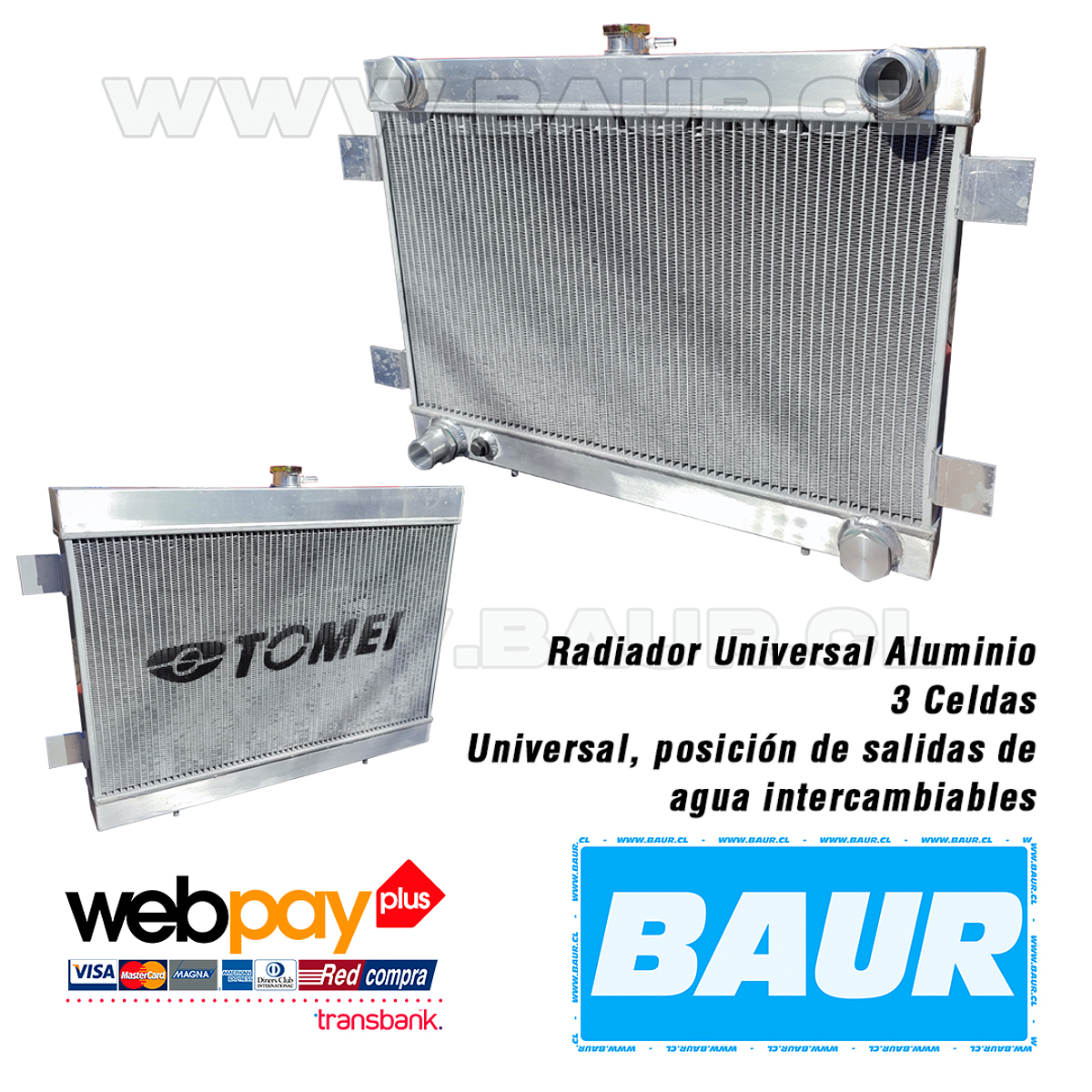 Radiador universal - 3 Celdas