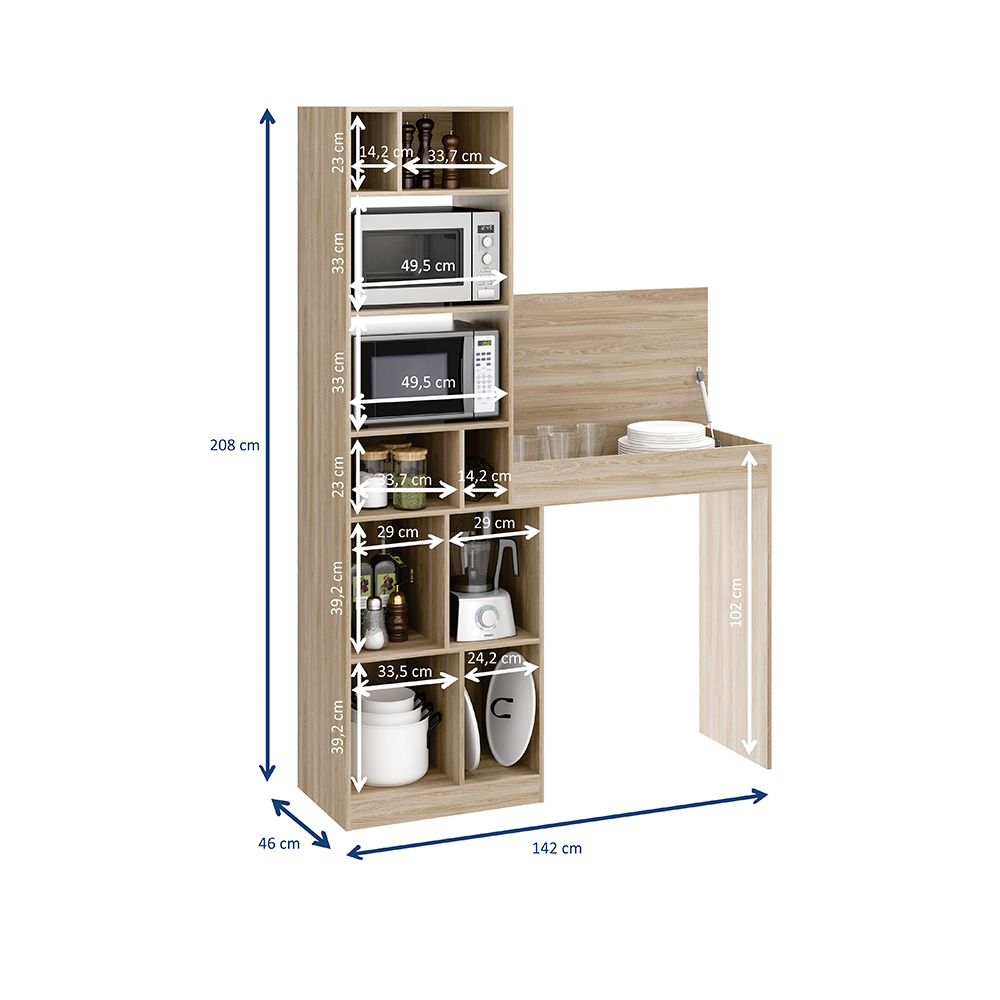 Estante Mesa 1001 Smart Beige