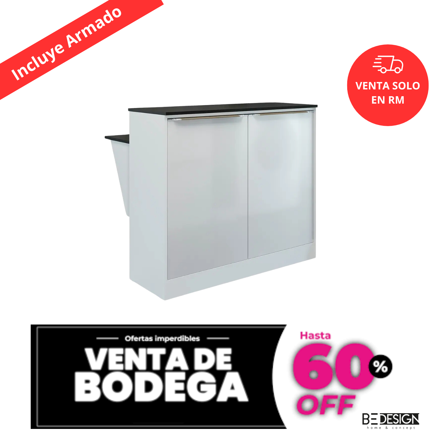 Comedor Dos Puertas Blanco Smart
