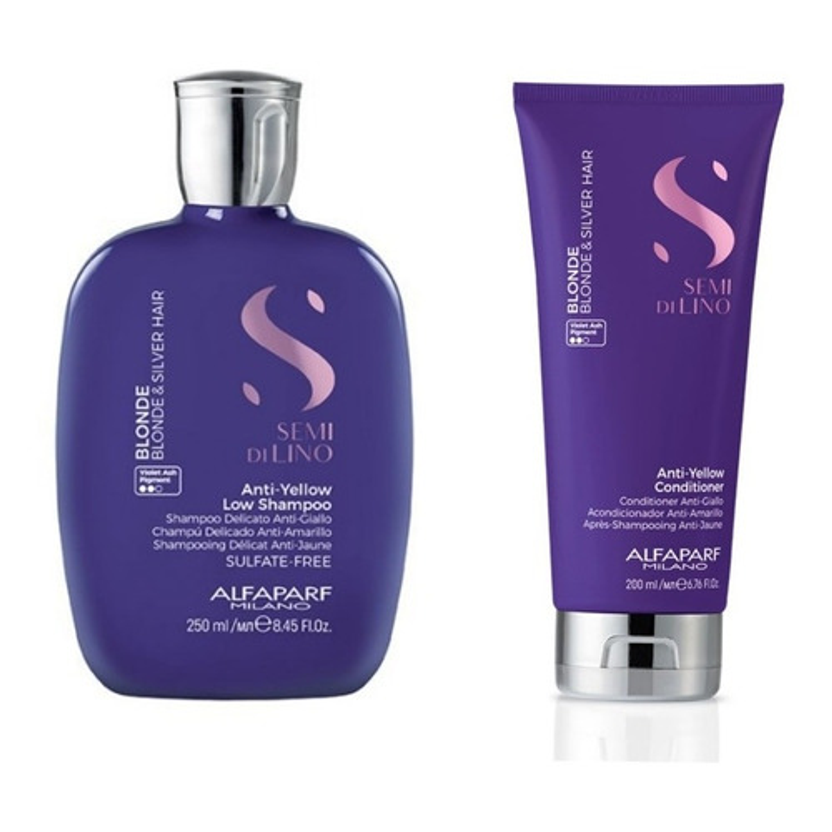 Shampoo Y Acondicionador Anti-yellow Alfaparf 250ml