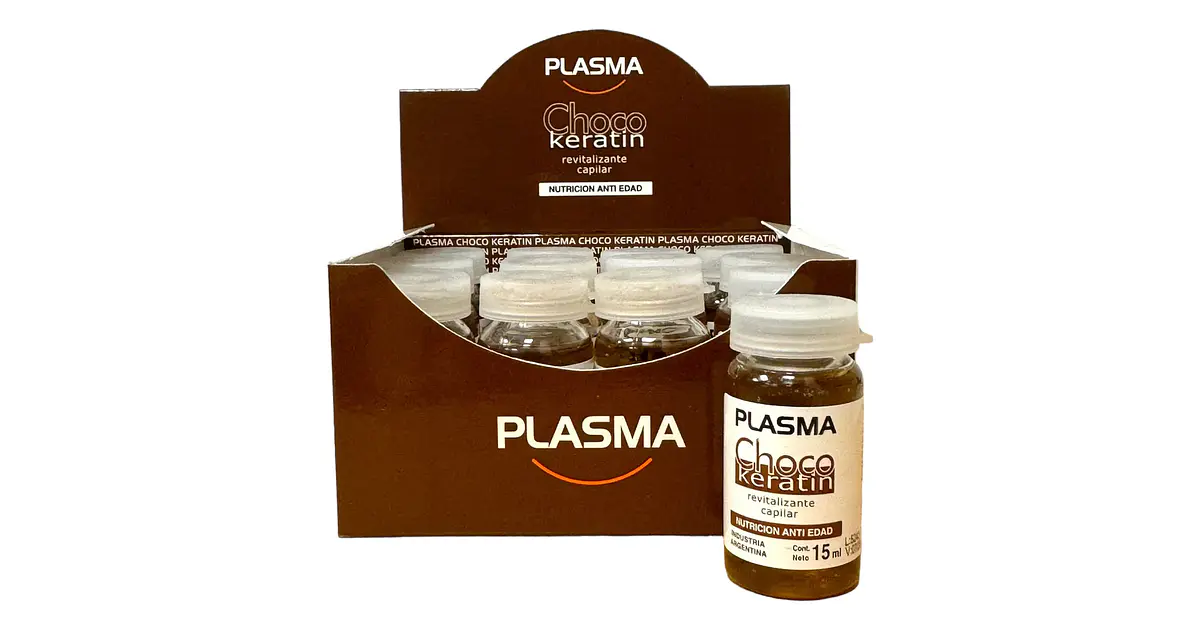 Ampolla Plasma Choco Keratin caja 12 unidades 15 ml