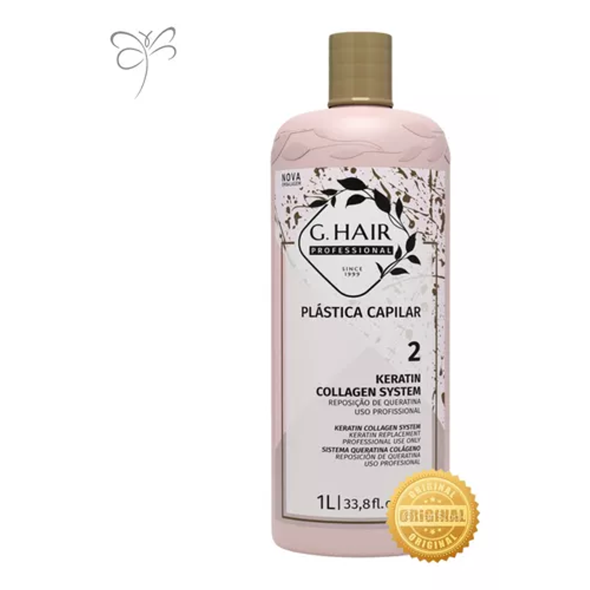 G.HAIR (INOAR) PLASTICA CAPILAR MARROQUINA KERATIN COLAGE...