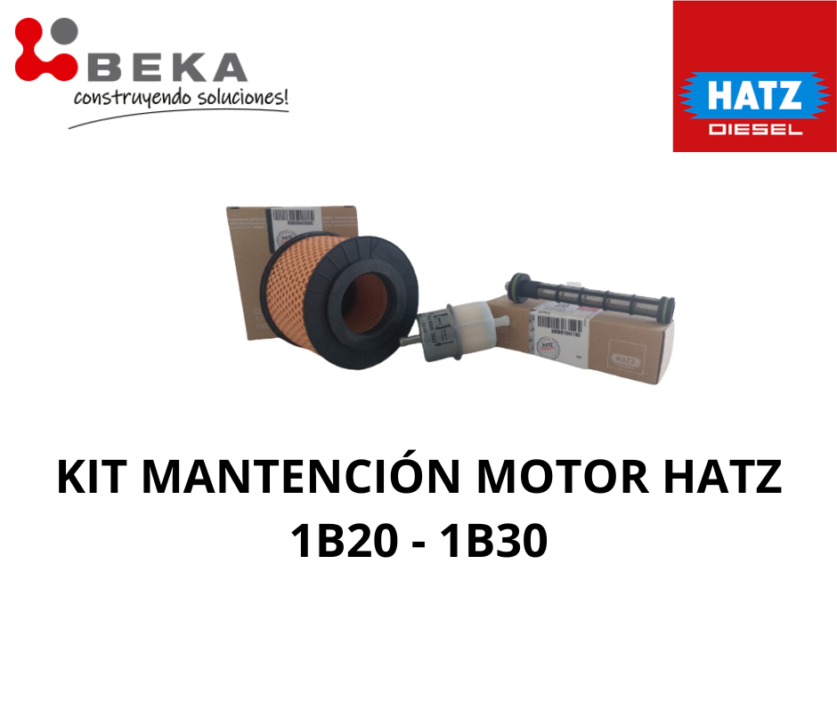 KIT MANTENCIÓN MOTOR HATZ 1B20 - 1B30 | BEKA | Construyendo Soluciones!