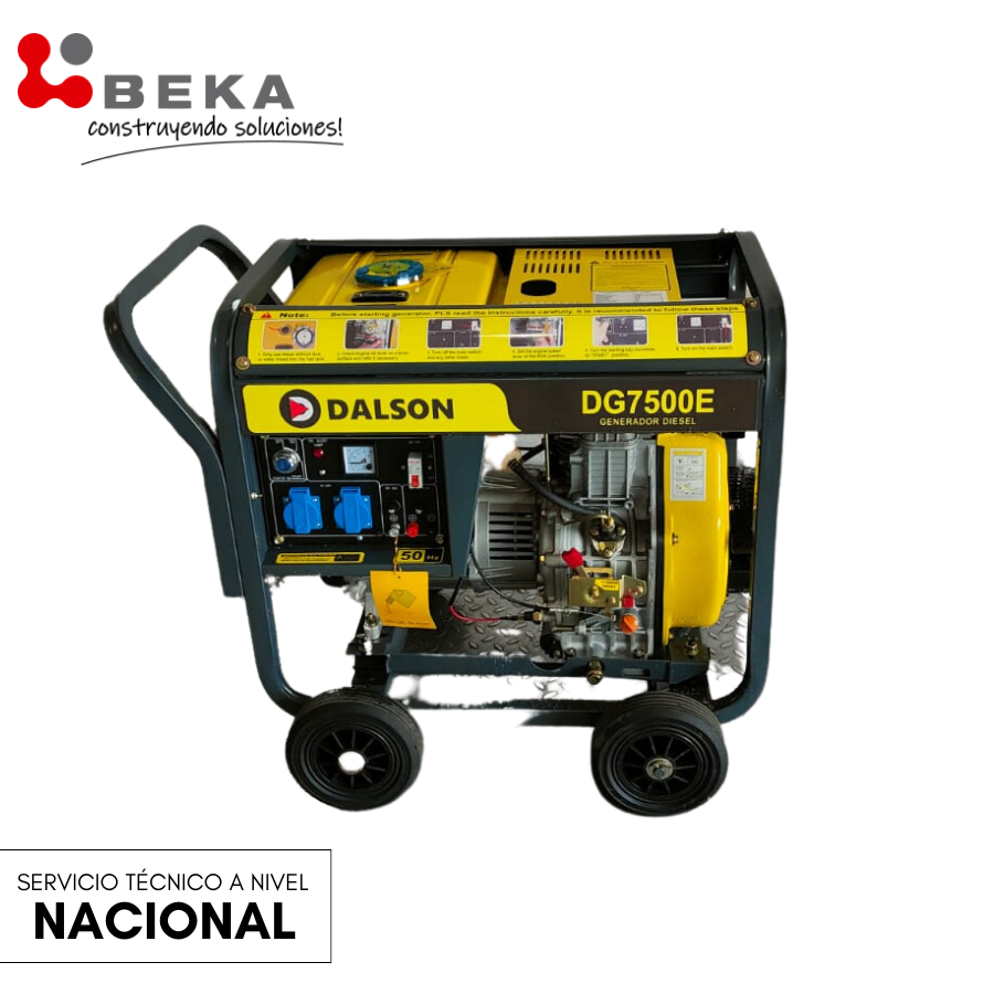 GENERADOR DALSON D7500 E | DIESEL | BEKA | Construyendo Soluciones!