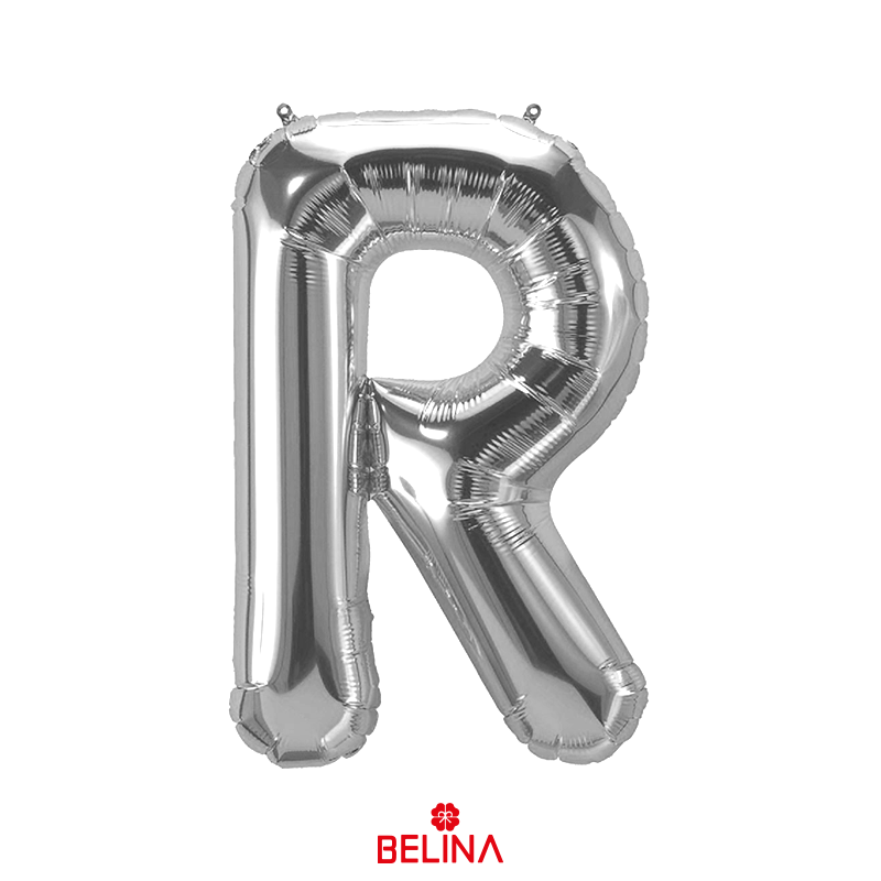 Globo Letra R Plata 30 Pulgadas - Belina Cotillón