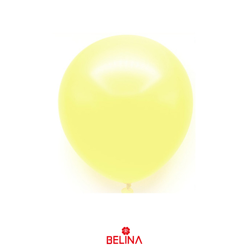 Globos De Látex Macaron Color Amarillo - Belina Cotillón