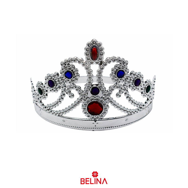 Tiara De Plastico Plata - Belina Cotillón