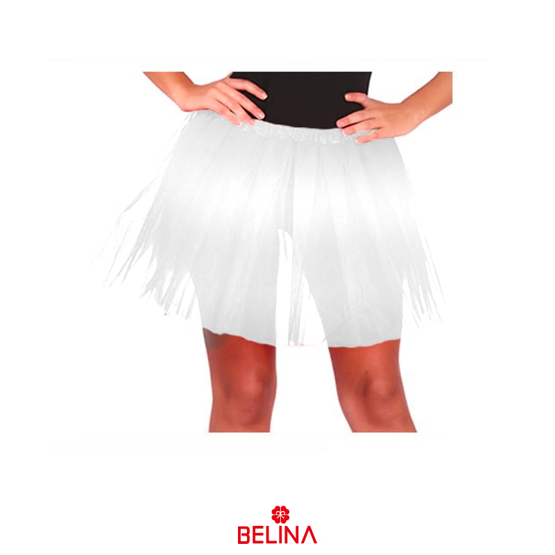 Tutu 40cm Blanco - Belina Cotillón