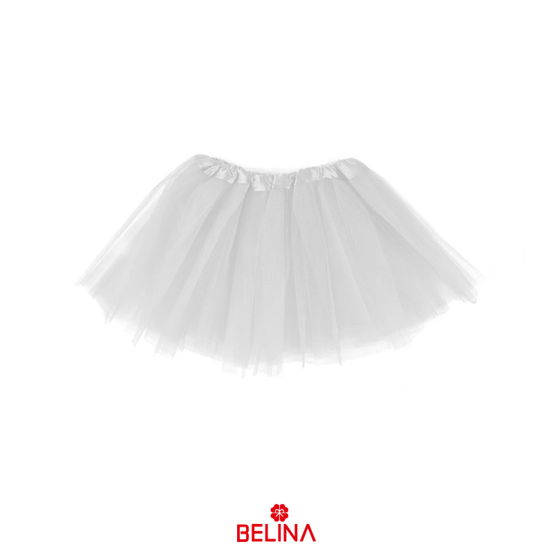 Tutu 30cm Blanco - Belina Cotillón