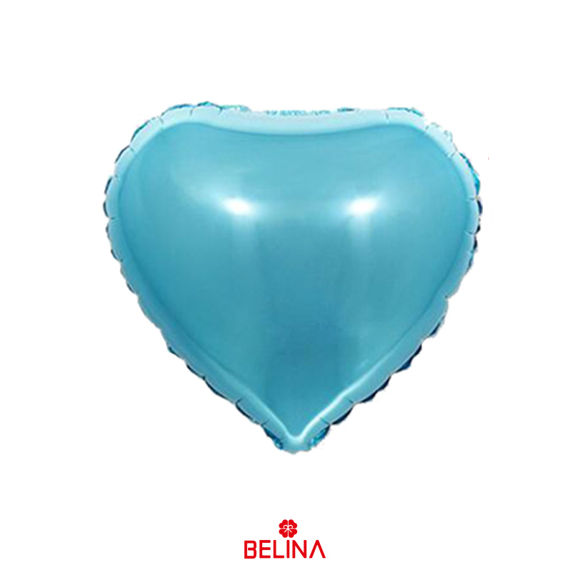 Globo Metálico Corazón Azul Claro 8pcs – Belina Cotillón