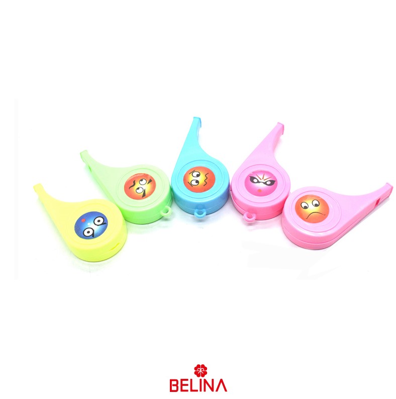 Silbato de colores 5pcs - Belina Cotillón