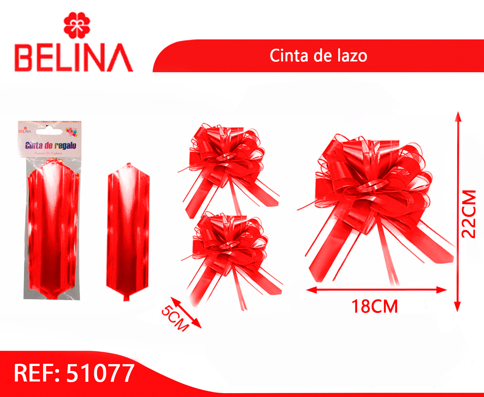 Lazo De Cinta Roja Lazo De Cinta Grande, Lazo Rojo Navideño,