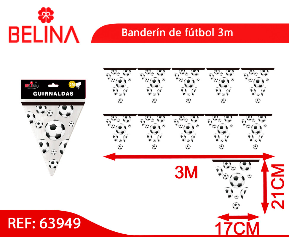 Banderín de fútbol – Belina Cotillon