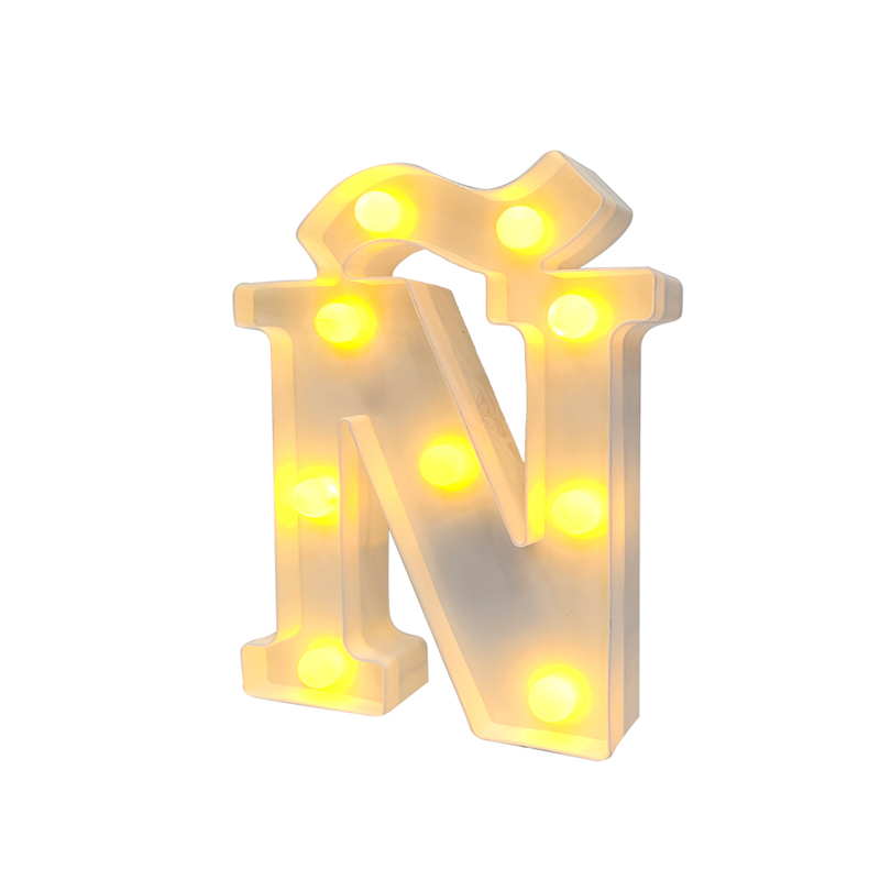 Letra con luz led Ñ