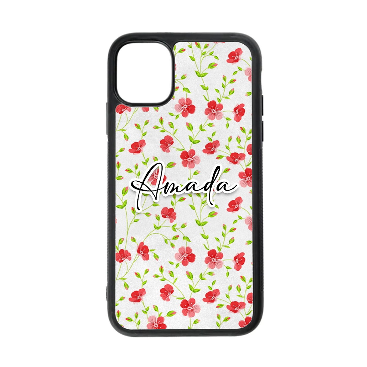 Carcasa Amada Flores rojas