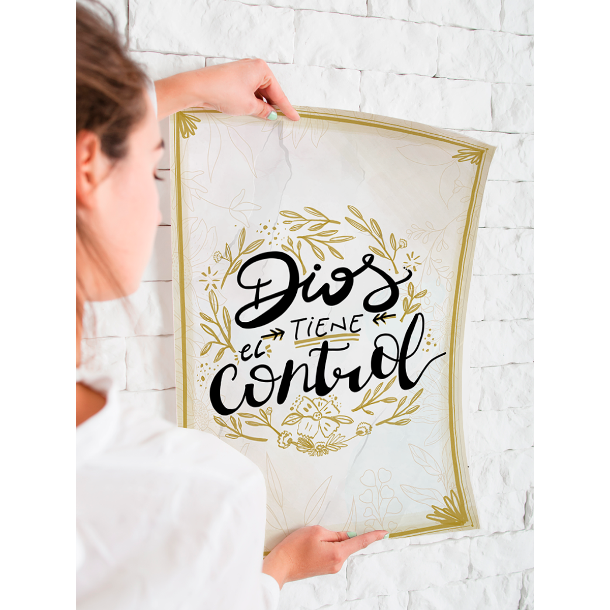 Lámina Dios tiene el control