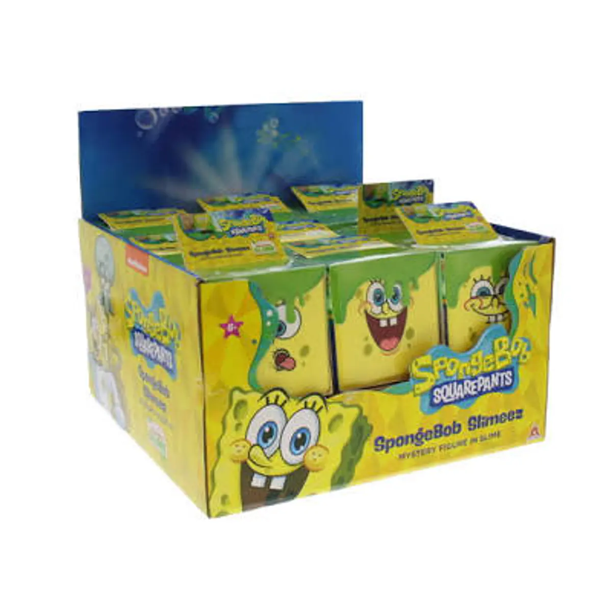 Figura Sorpresa Bob Esponja Slime GMV66 - Cubo con Slime Col