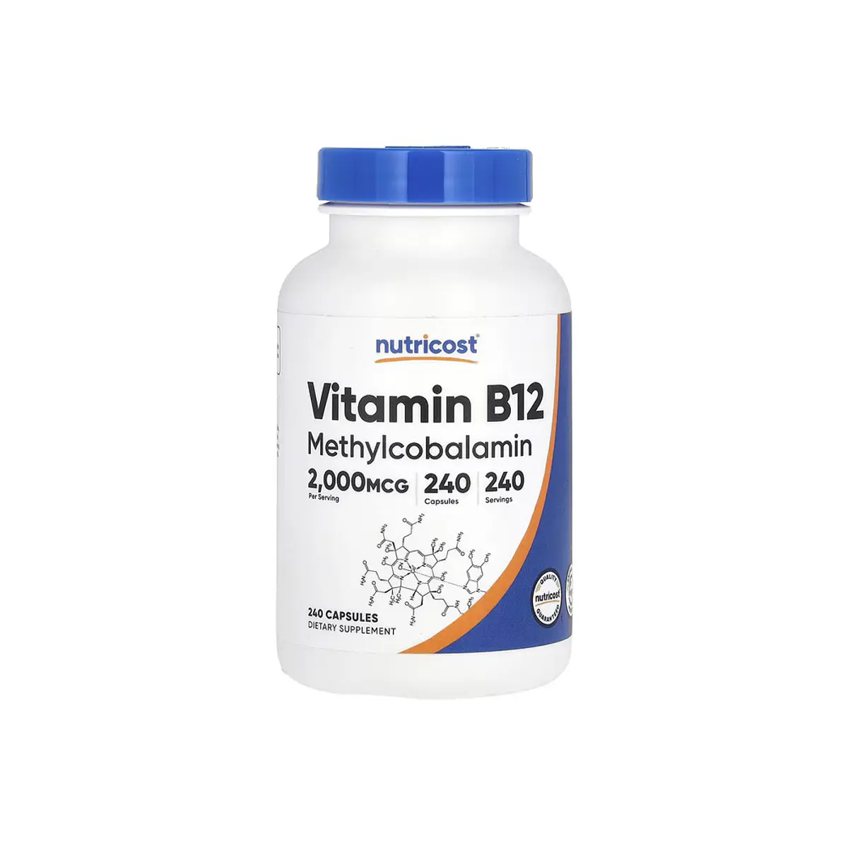 Vitamina B12 (Metilcobalamina) 2000 MCG, 240 CAPSULAS