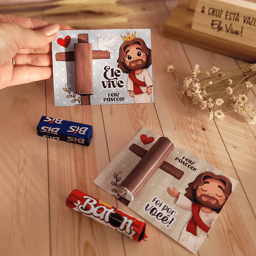 Arquivo Páscoa Cristão Card Batom Cruz - ANA FLOR