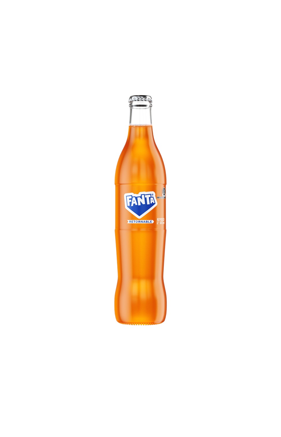 Fanta 500ml- 1 Pieza Retornable Vidrio