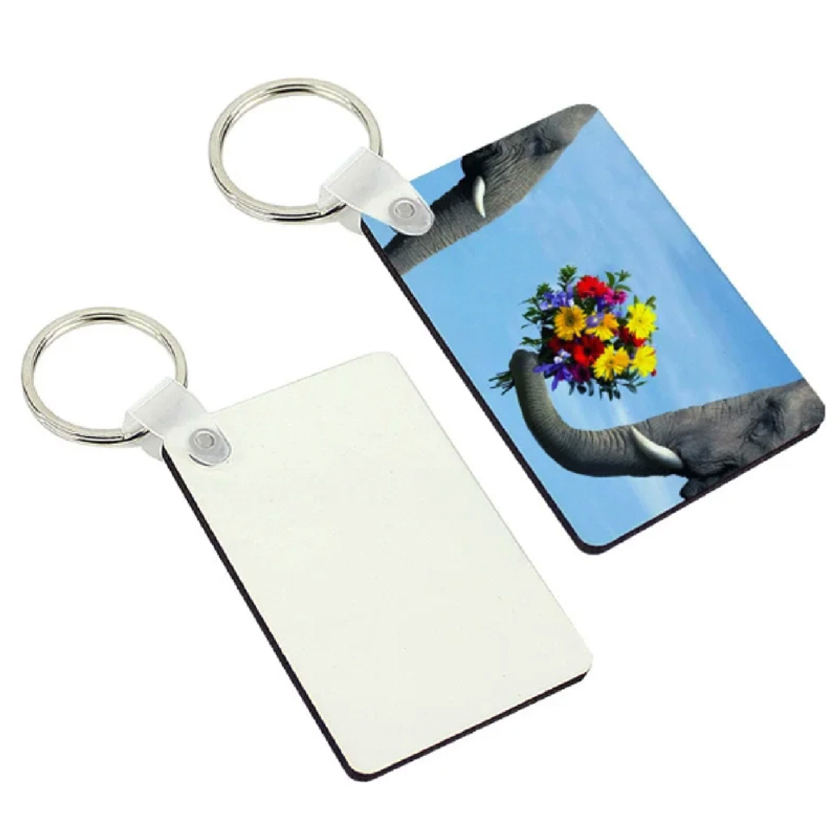 50 Llaveros rectangular para sublimación