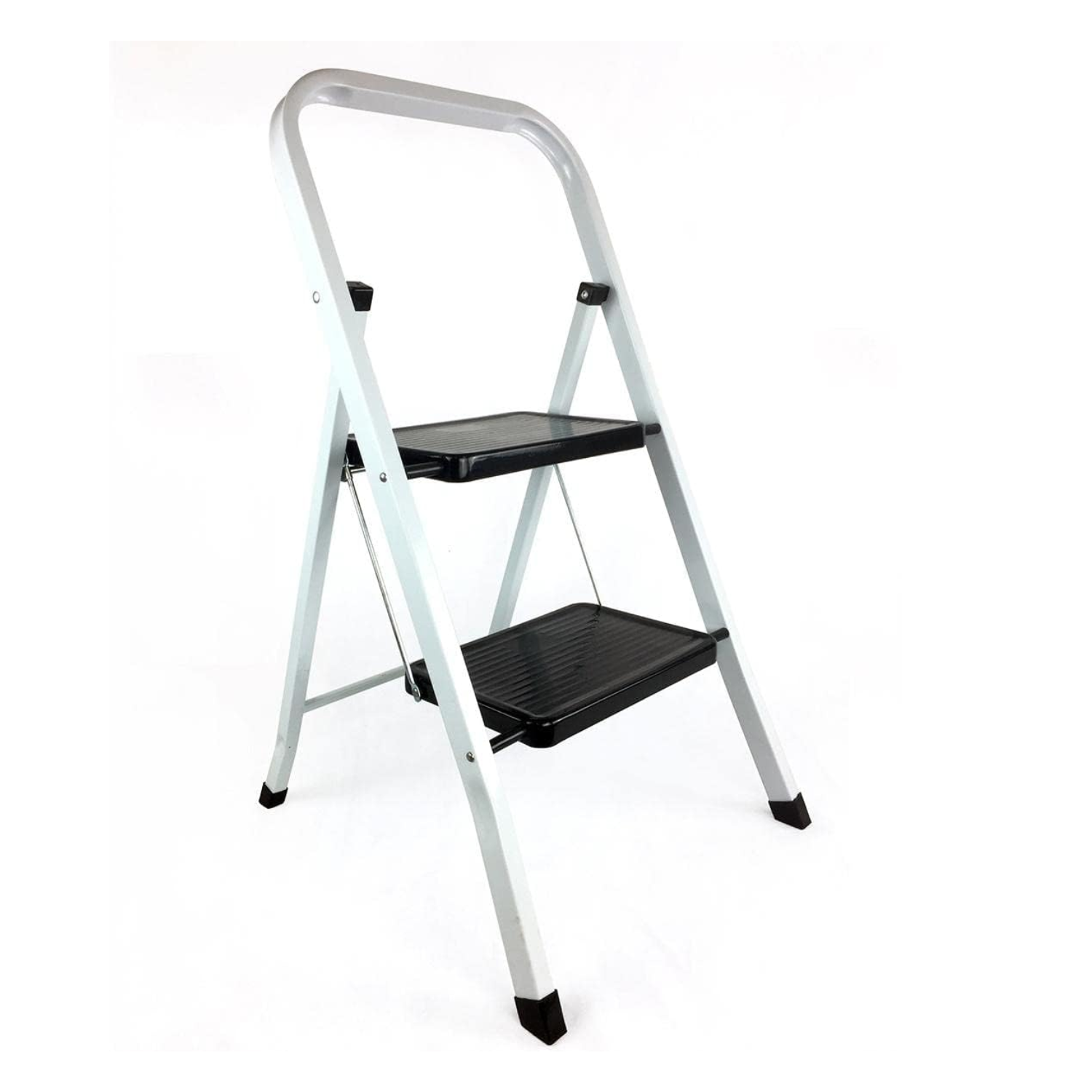 Escalera de 2 Peldaños Ultra Resistente con Patas Antides...