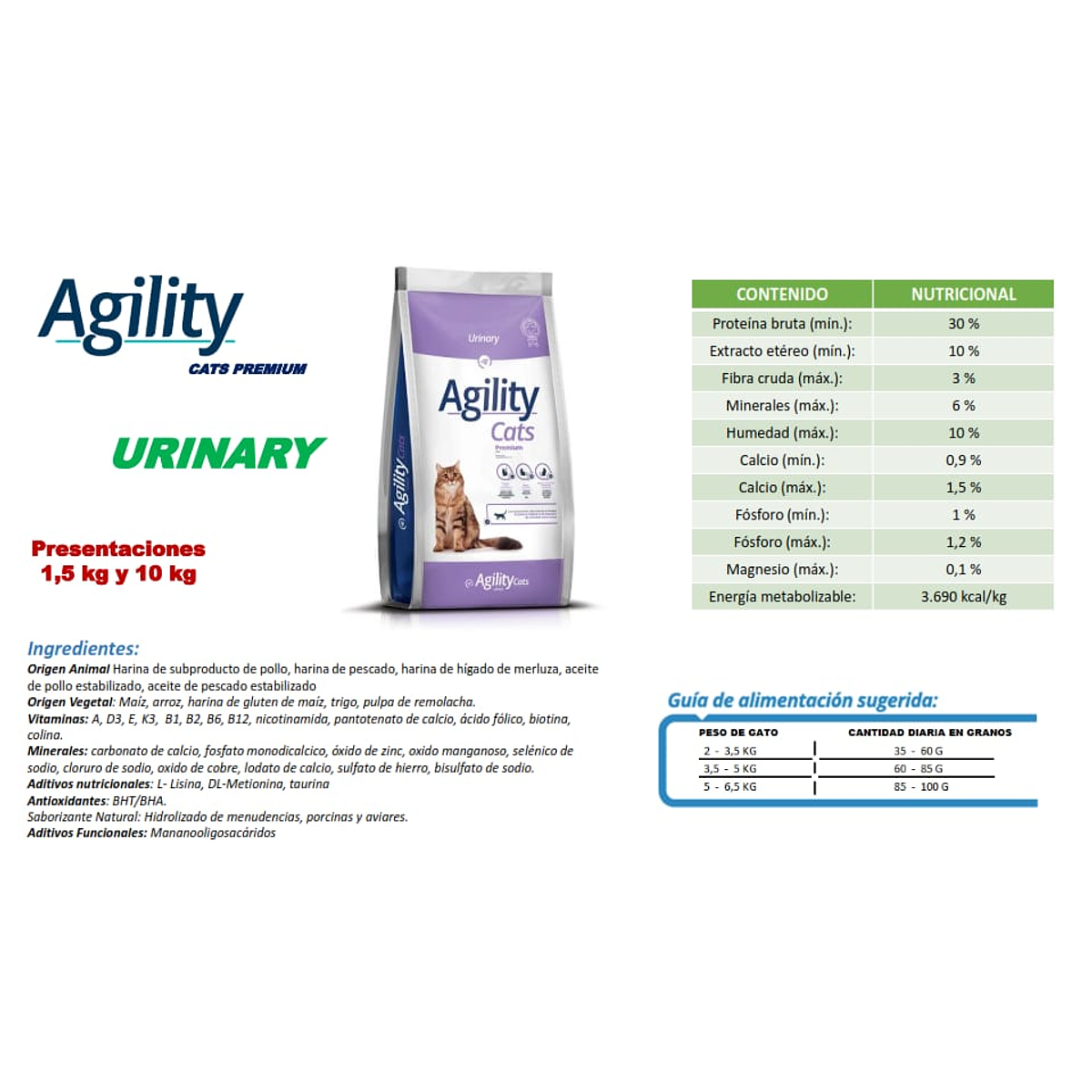 Agility Tracto Urinario Saludable 10K | Bio Pet Shop -Tienda para Mascotas