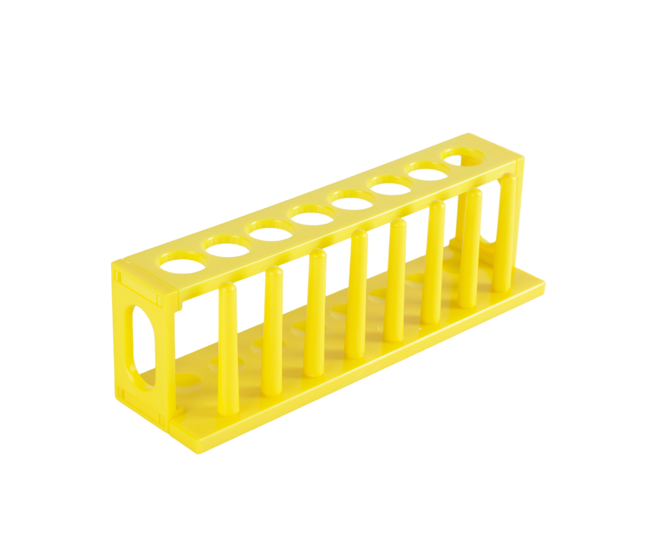 Gradilla Plástica P/8 Tubos de Ensayo 18 Mm con Secadero