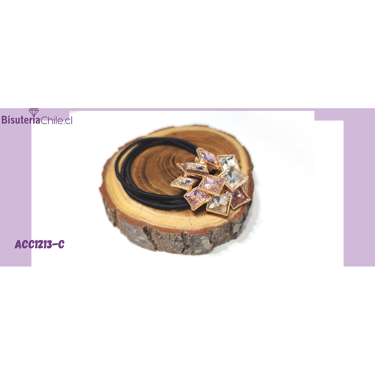 Cole para el cabello con aplicación de cristales, aplicacion