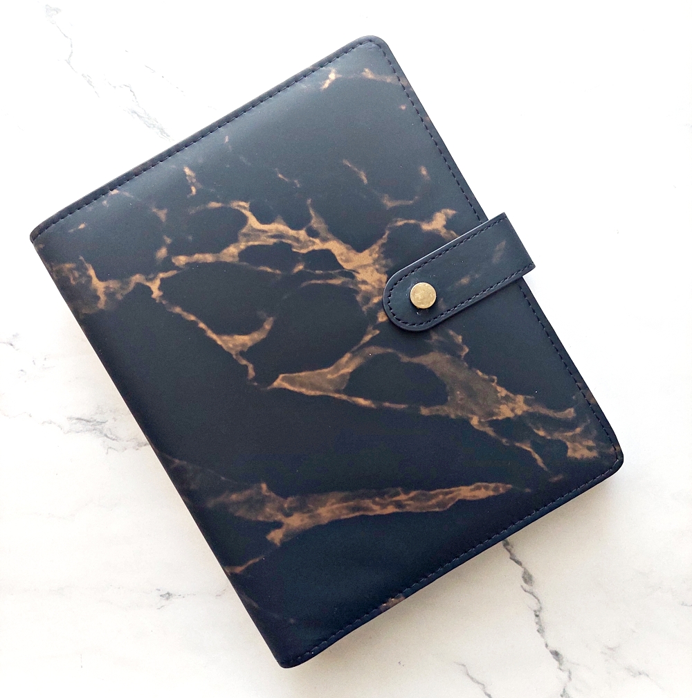 Marble Binder 'Luxe' | A5 | Negro | Bloom Paper Co.