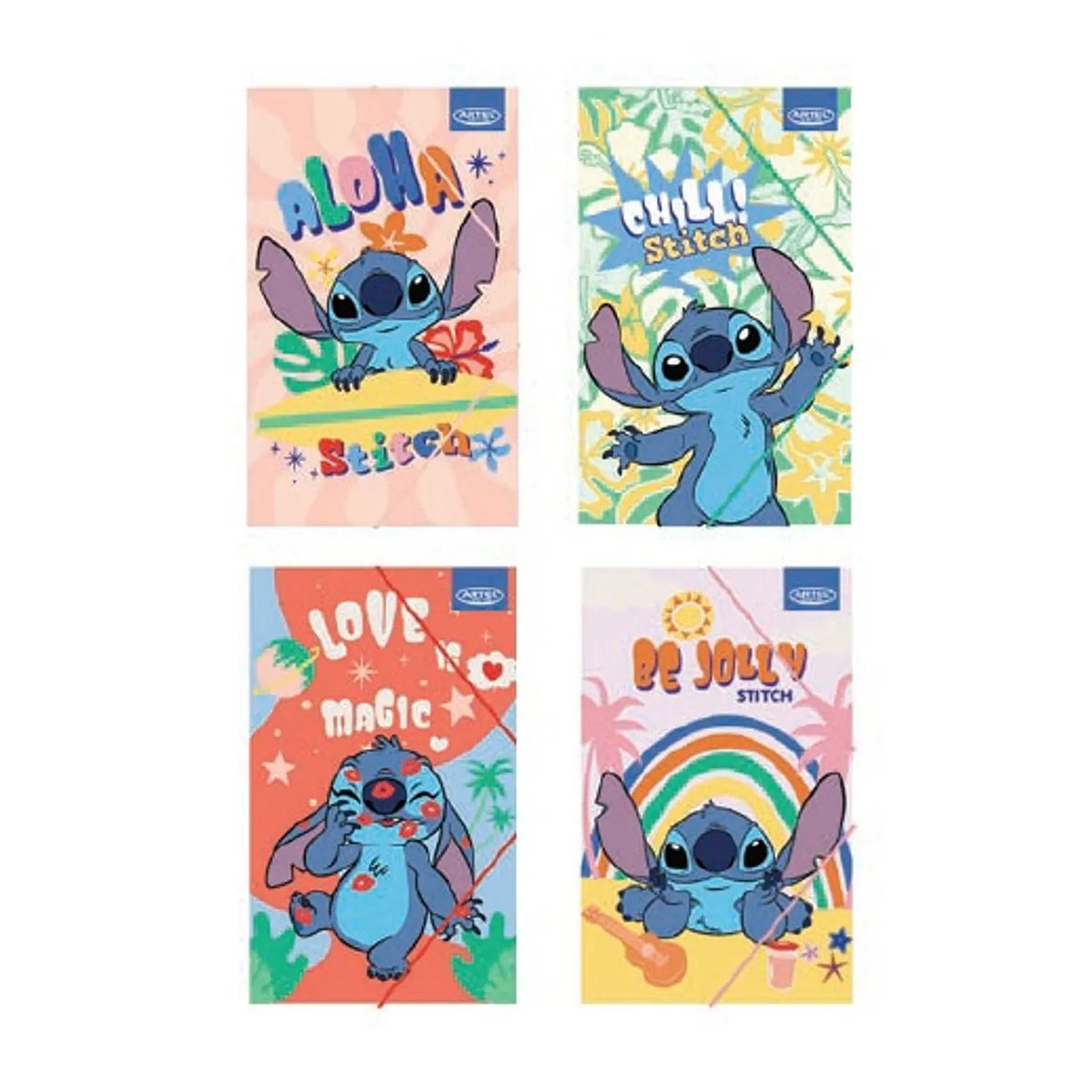 CARPETA CON ELASTICO STITCH