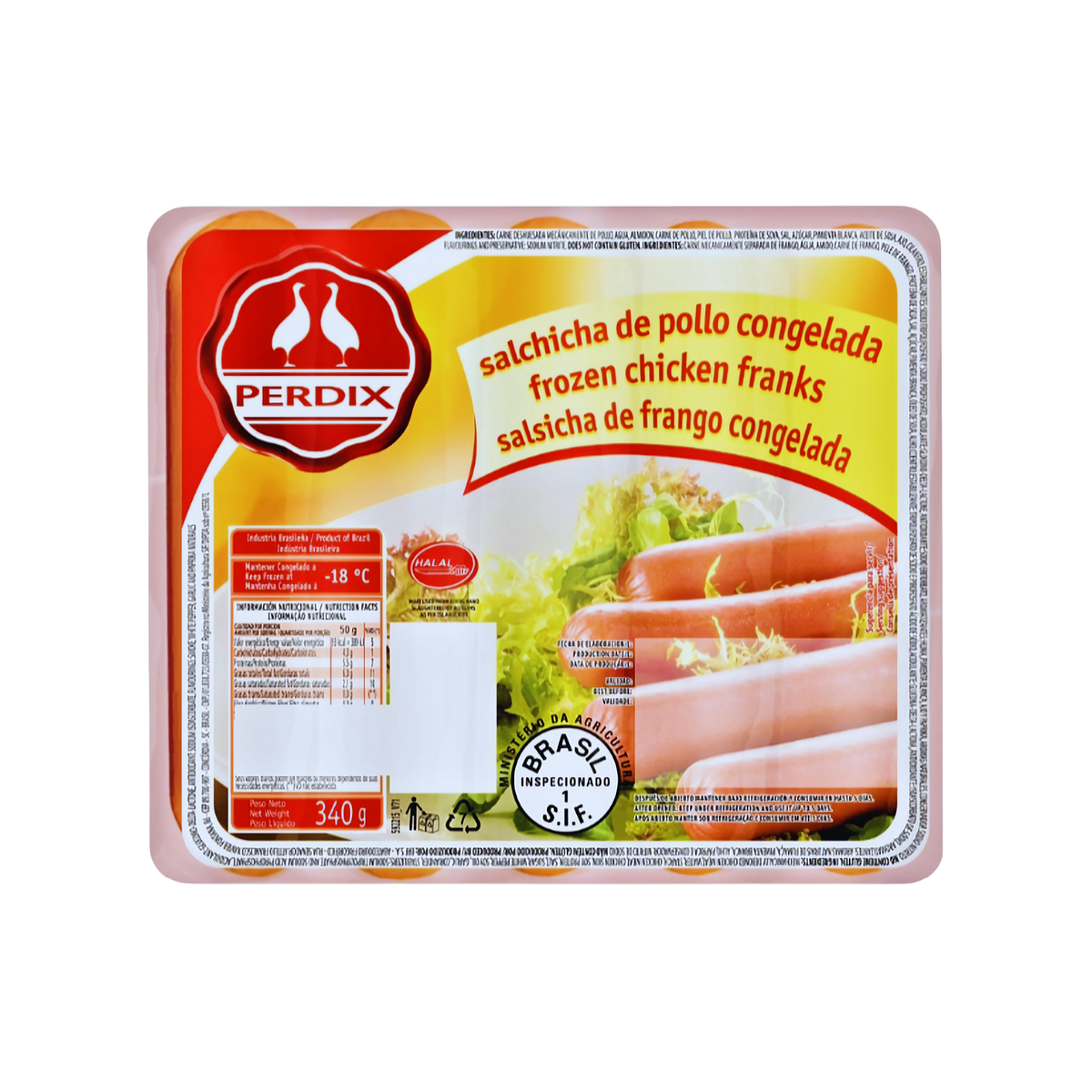 Chicken Sausages, 10 units Perdix
