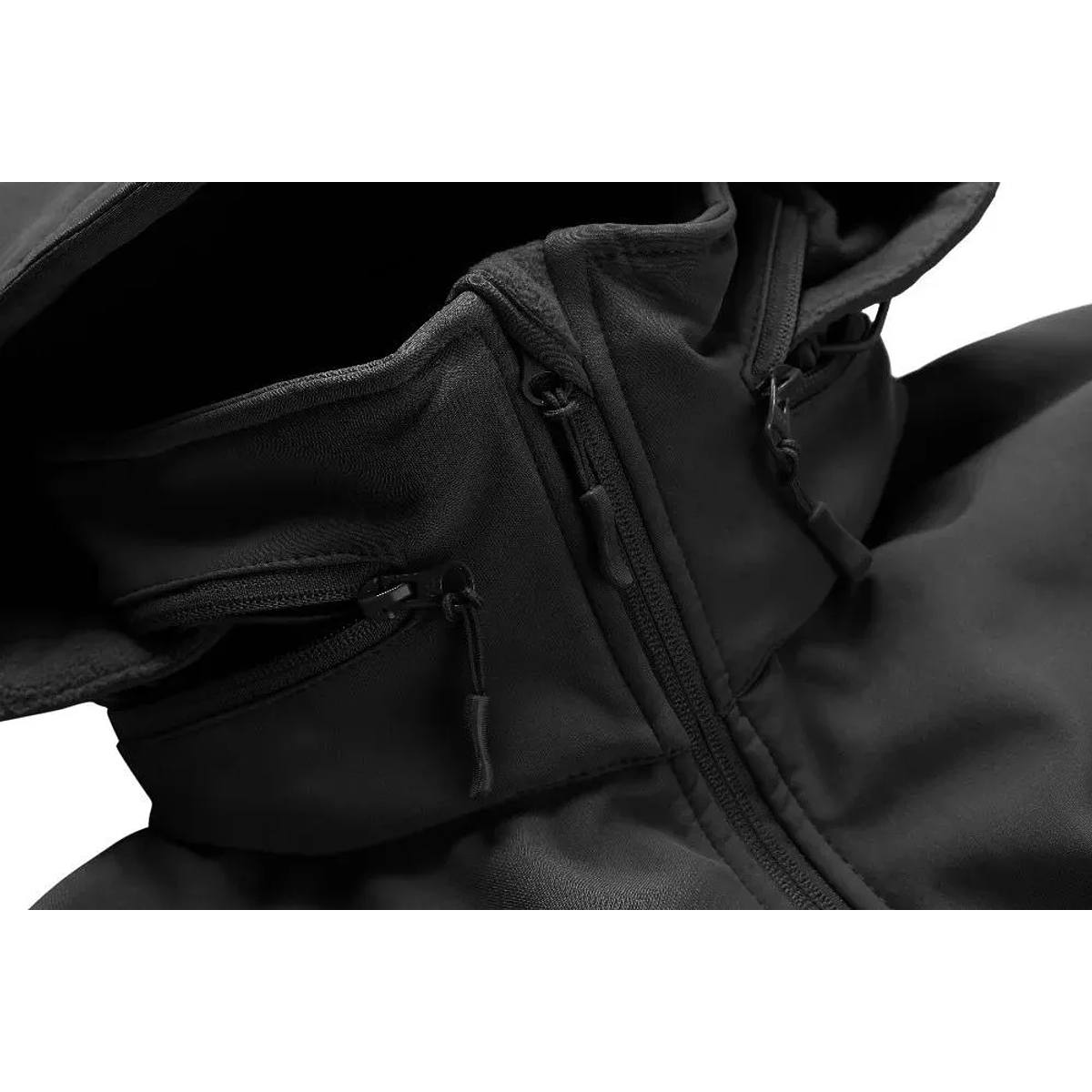 Chaqueta Softshell Multicam Táctica con gorro oculto en bols