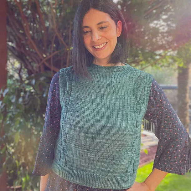 Retro Vibe Vest - Knitting Pattern