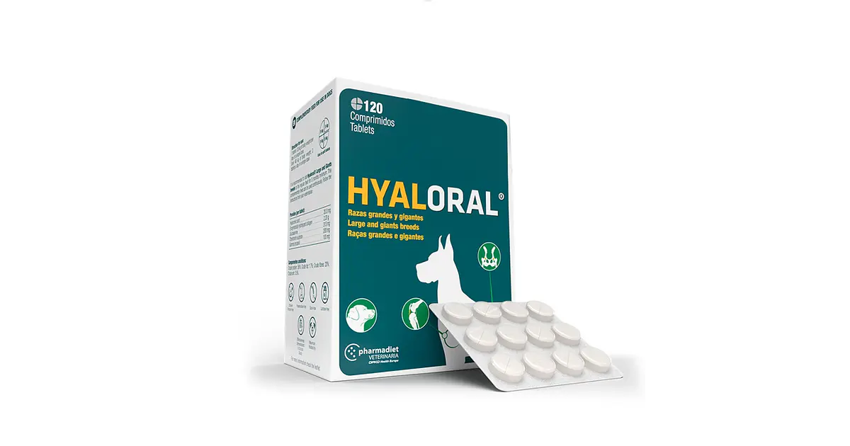 Hyaloral Para Perros Raza Grande 12 Comprimidos