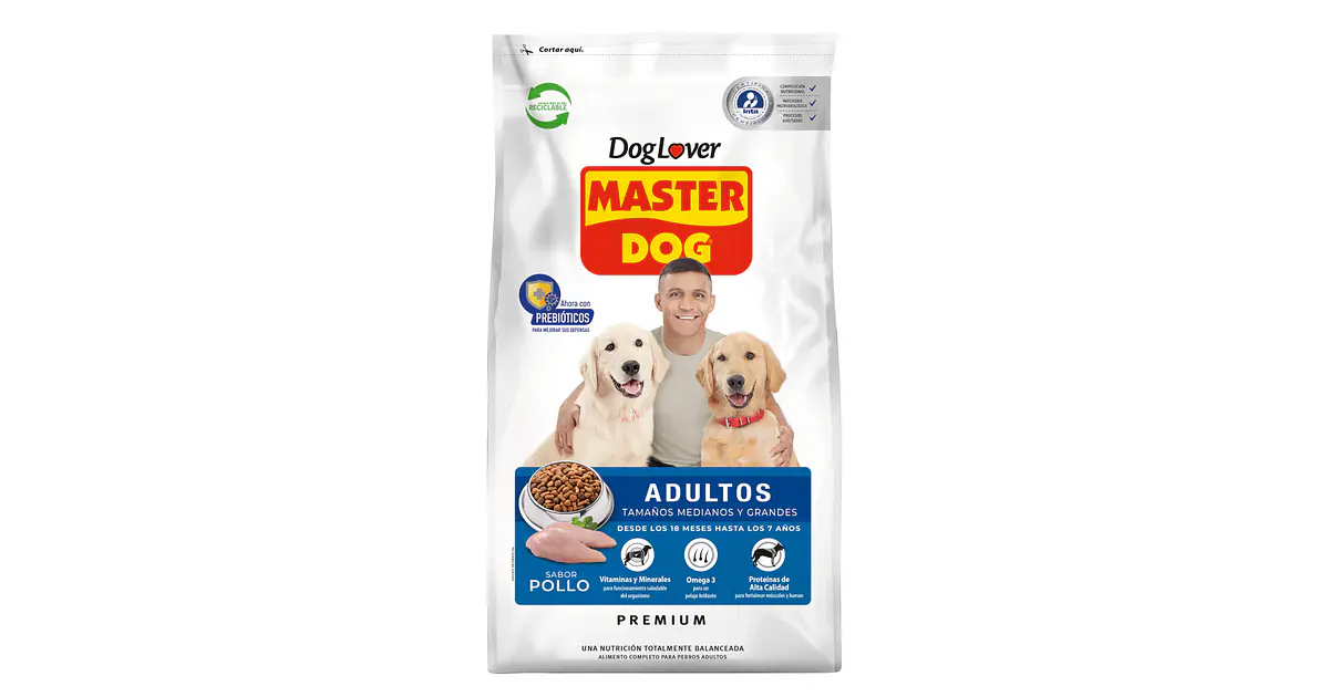 Alimento Master Dog Adulto Pollo 18kg