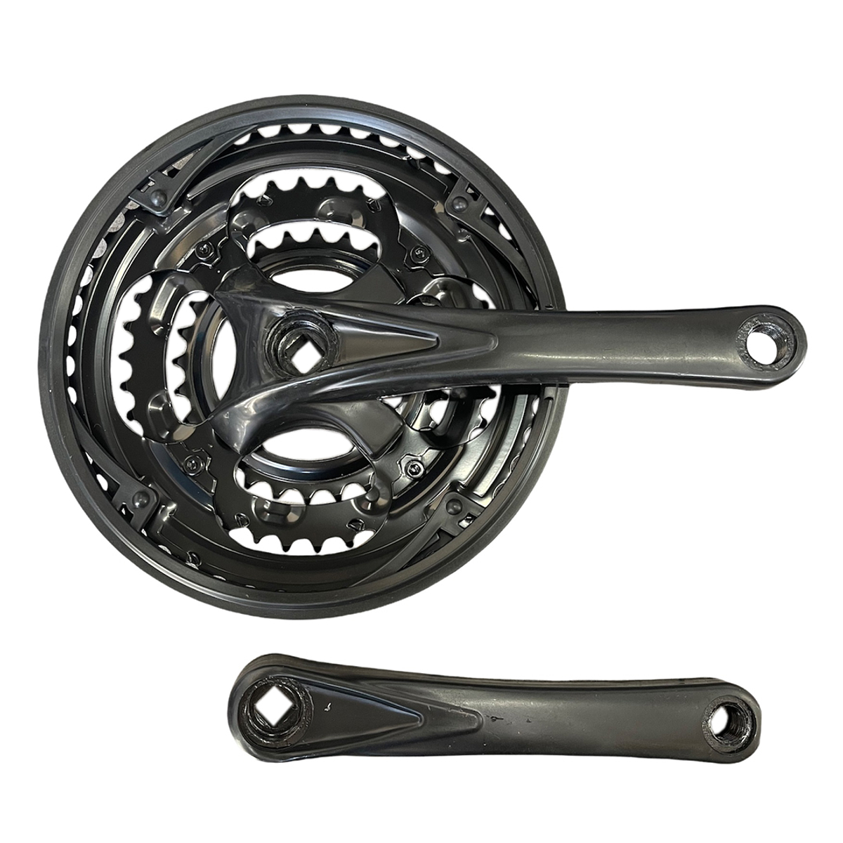 VOLANTE TRIPLE BITTELI 170mm 48/38/28 NEGRO