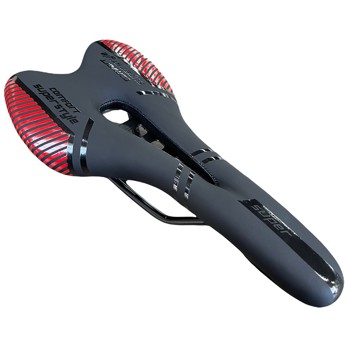 ASIENTO BITTELI SUPER STYLE CONFORT ANTIPROS NEGRO LINEAS...