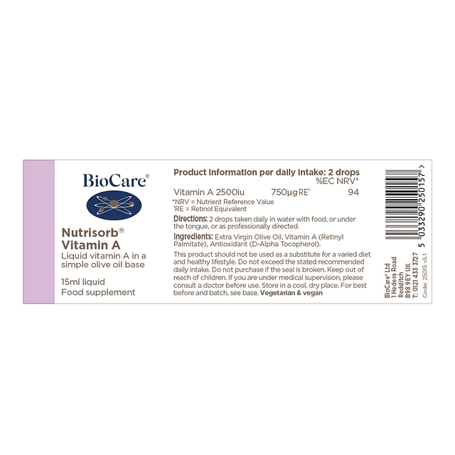 NUTRISORB - VITAMINA A LIQUIDA 15ML