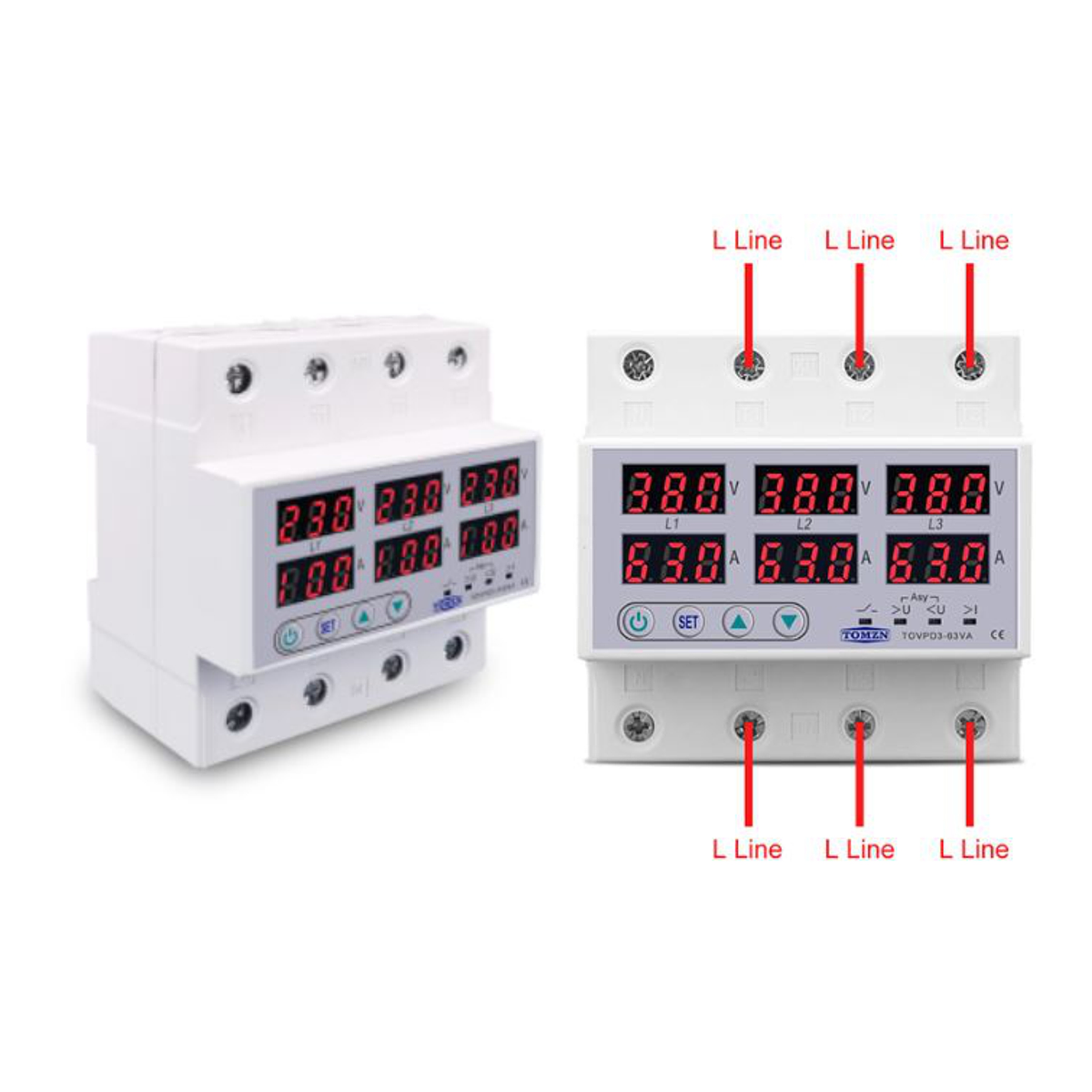 GUARDA MOTOR ELECTRONICO - 380v - ASIMETRIA - CONTRA SOBRE-C