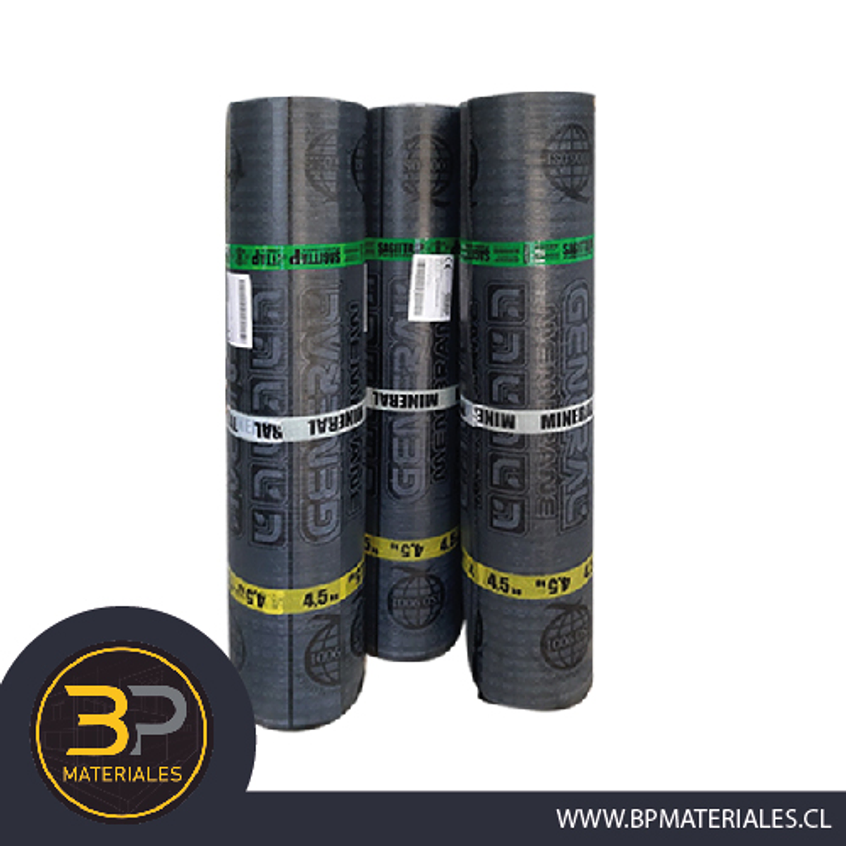 Membrana asfaltica lisa 3 mm rollo 1×10 metros