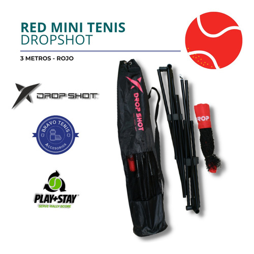 Red Mini Tenis Dropshot - Stage 3 Tenis Rojo