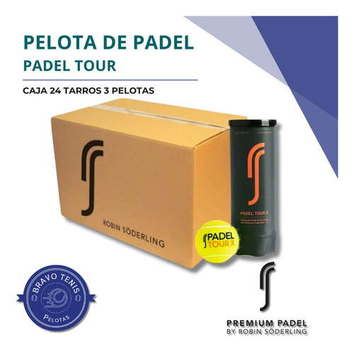 Caja 24 T. De Pelota De Padel Robin Soderling - Padel Tour