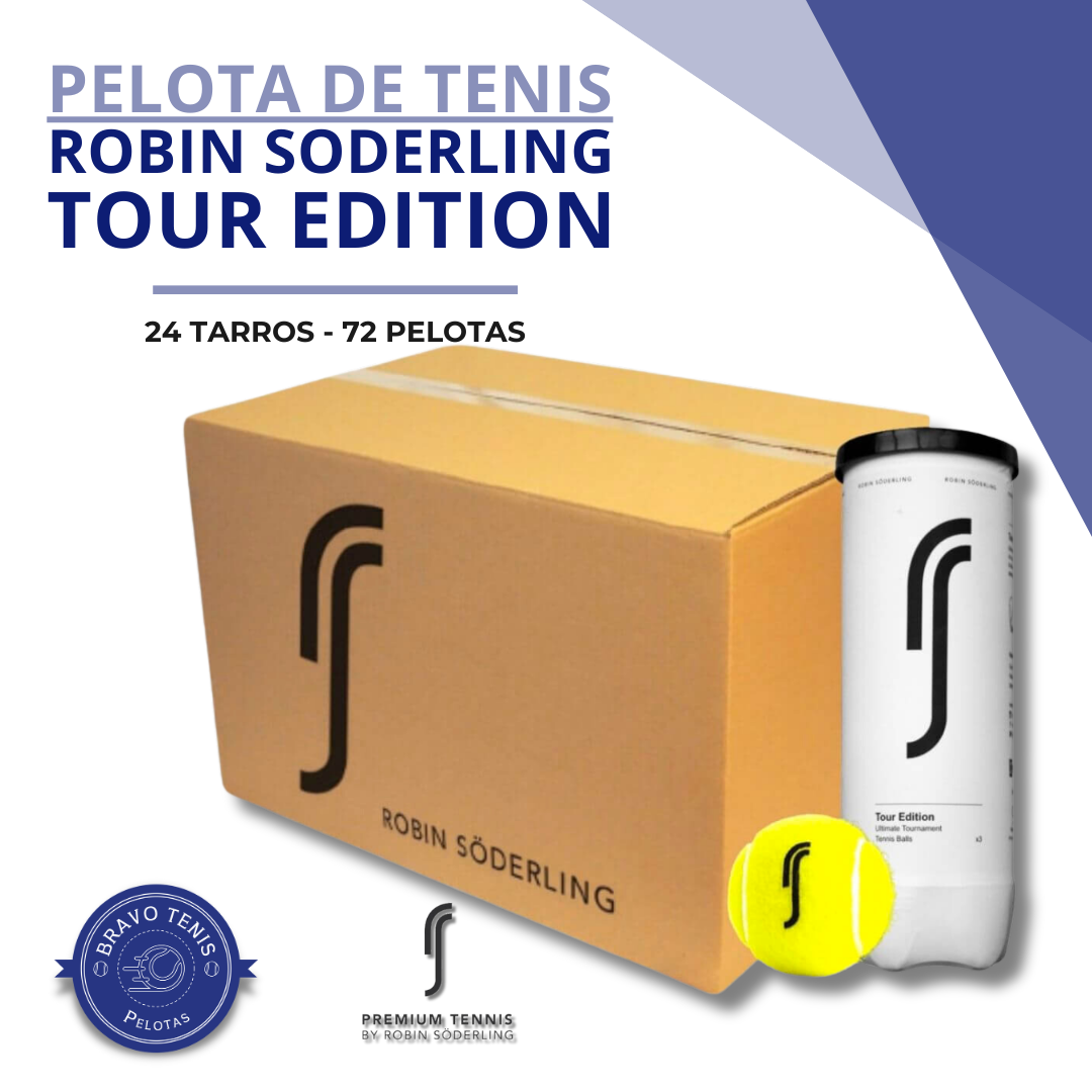 Caja 24 T. De Pelota De Tenis Robin Soderling - Tour Edition