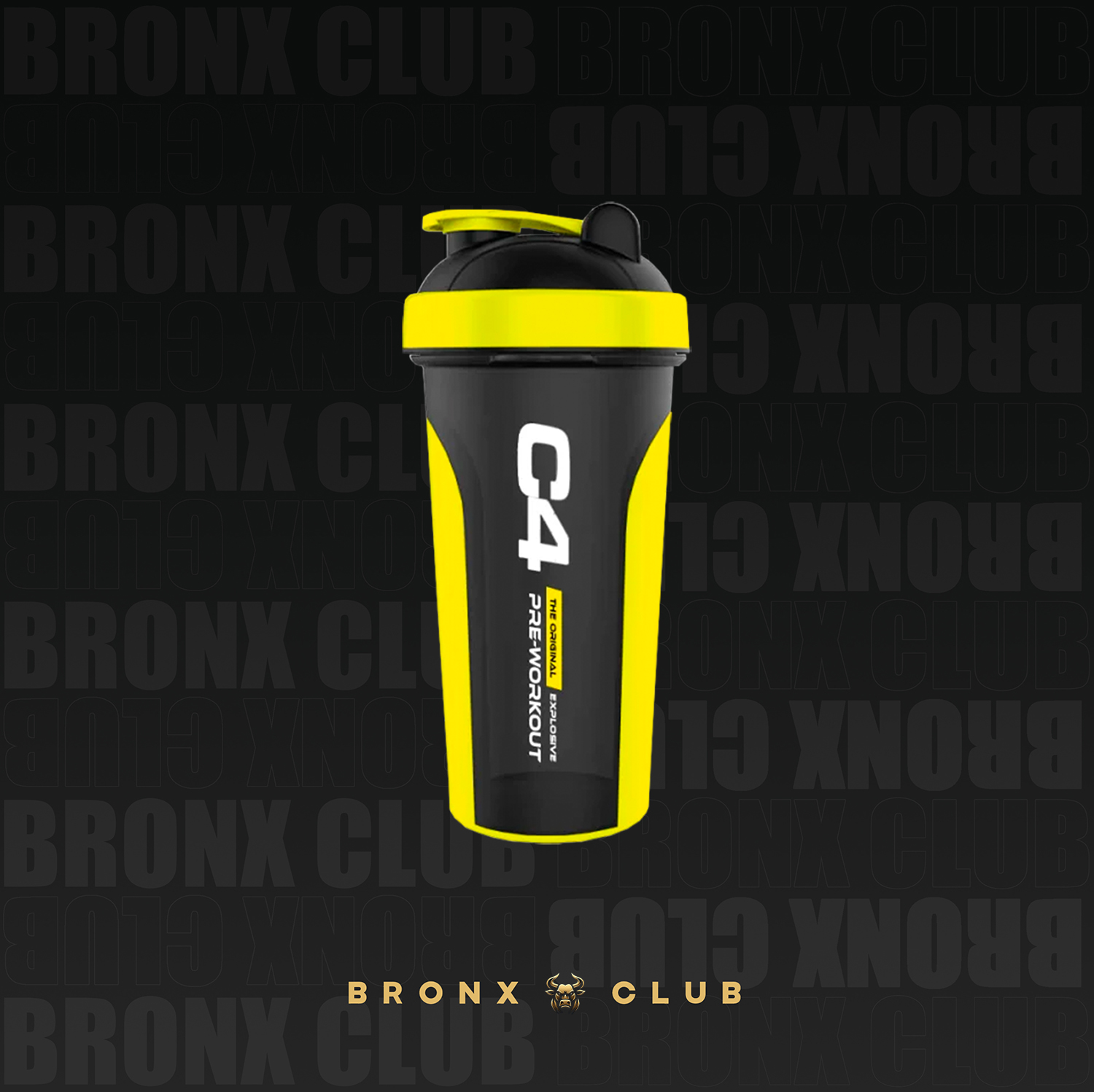Shaker C4 Negro Con Amarillo