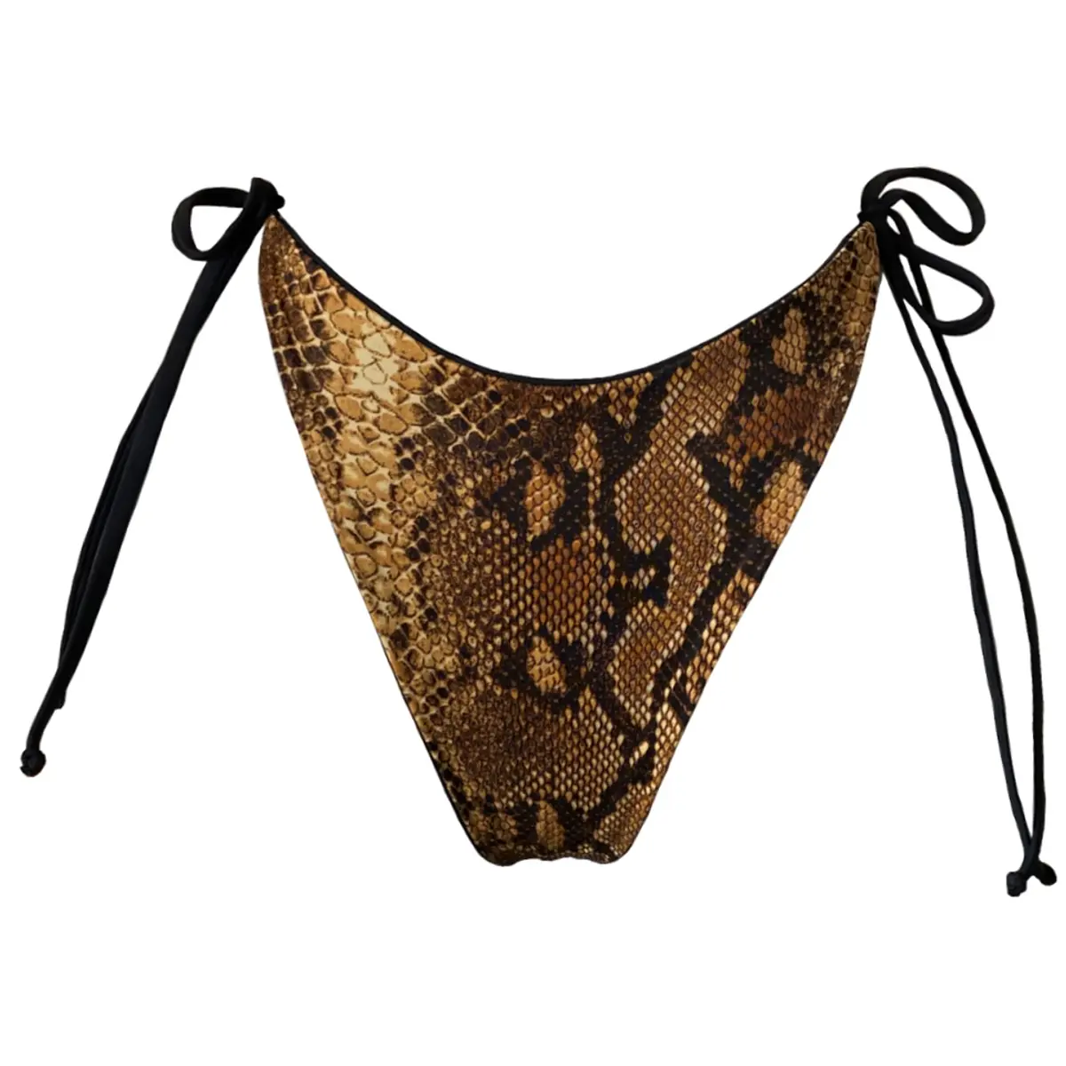 CalzÓn Bikini Reversible Ginevra PitÓn Negro