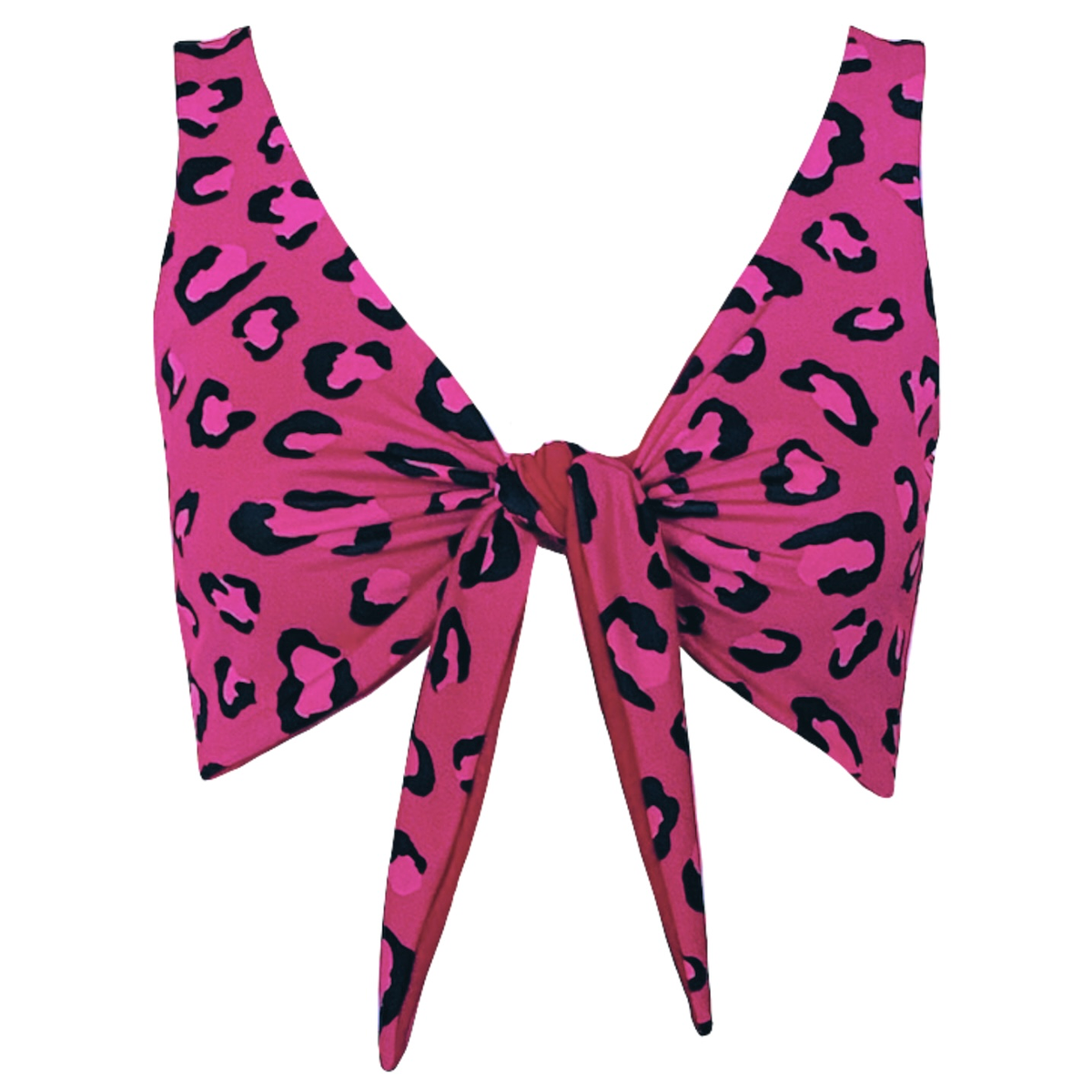 TOP BIKINI REVERSIBLE XIMENA ANIMAL ROSE - MAGENTA